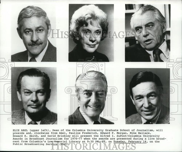 Press Photo Dean Elie Abel and Others Will Present the Alfred duPont A ...