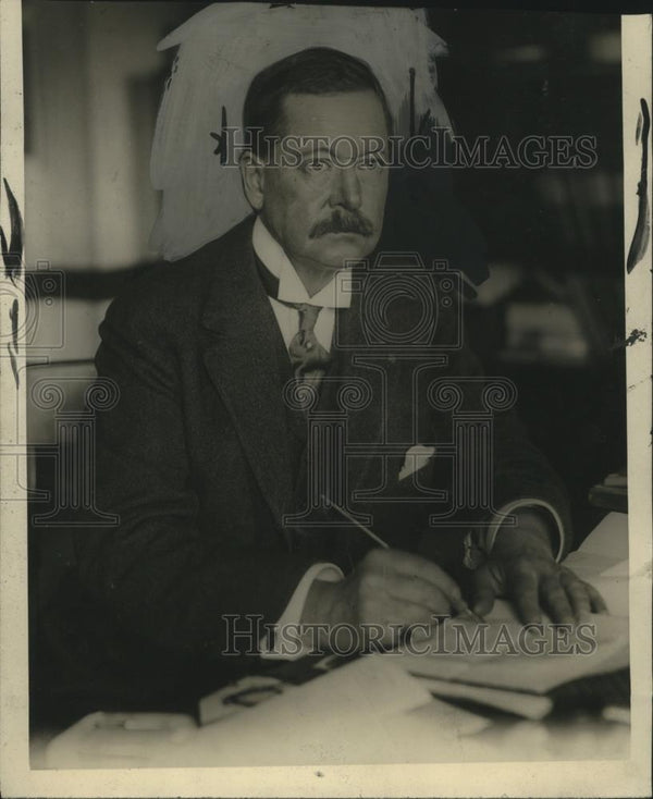 1922 Press Photo William A Gaston Banker of Boston, Massachusetts - ne ...