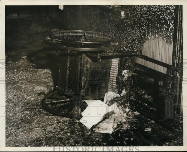 Wreckage of home for aged fire at Pittsburgh PA 1931 Vintage Press ...