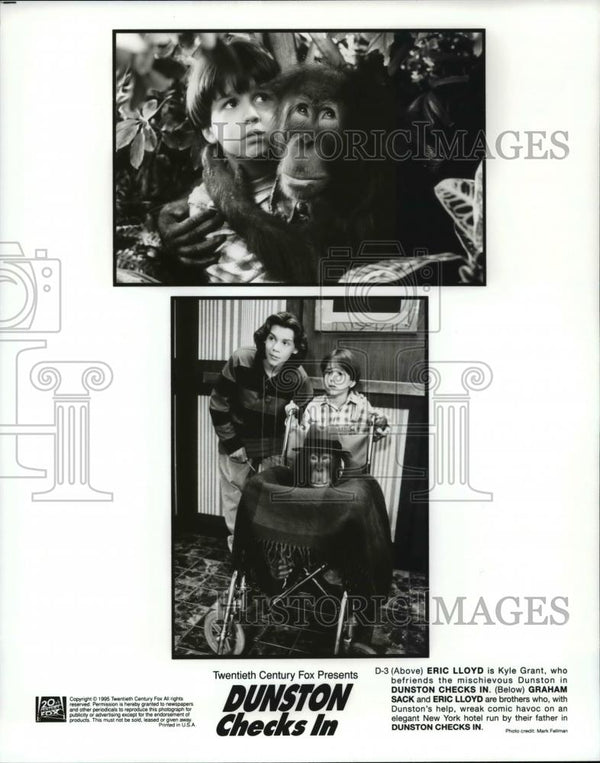 Press Photo Scenes from the movie Dunston Checks In - cvb14801 ...