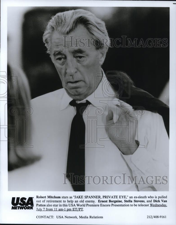 Undated Press Photo Robert Mitchum in "Jack Spanner, Private Eye" - cv ...