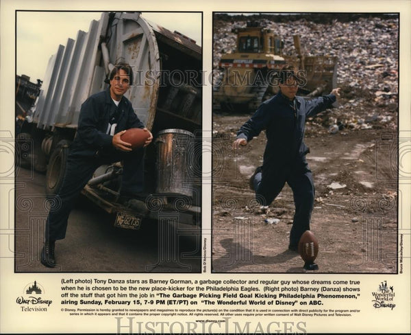 Press Photo Tony Danza in The Garbage Picking Field Goal Kicking Pheno ...