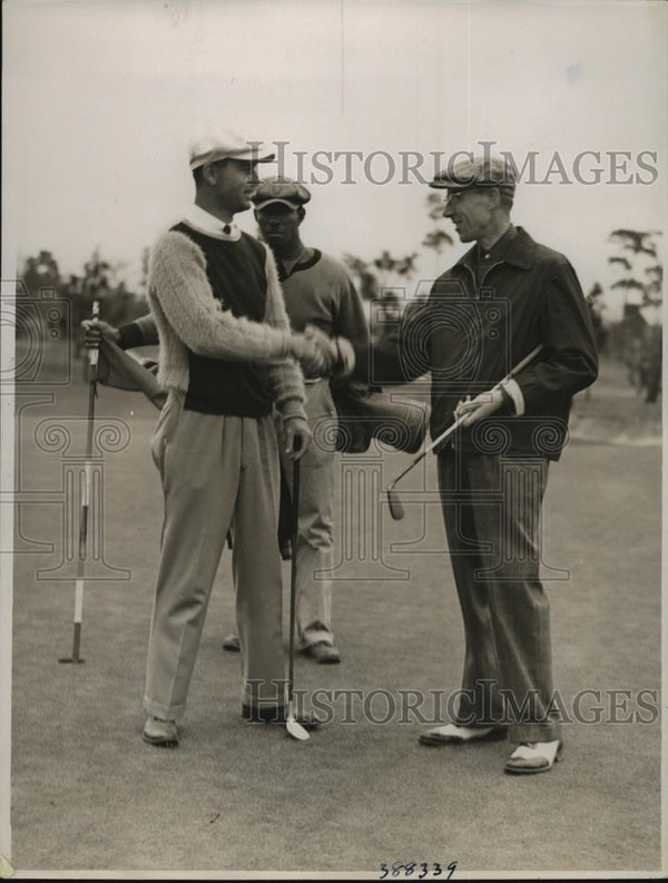 James Hunter, Carl Dann Jr. in North & South Amateur tourn. 1937 ...