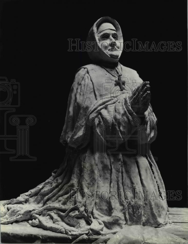 1980 Press Photo Plaster model of Mother Joseph of the Sisters of Prov - Historic Images