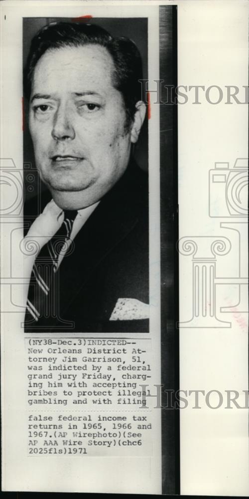 1971 Press Photo New Orleans District Attorney Jim Garrison - spw03585 ...