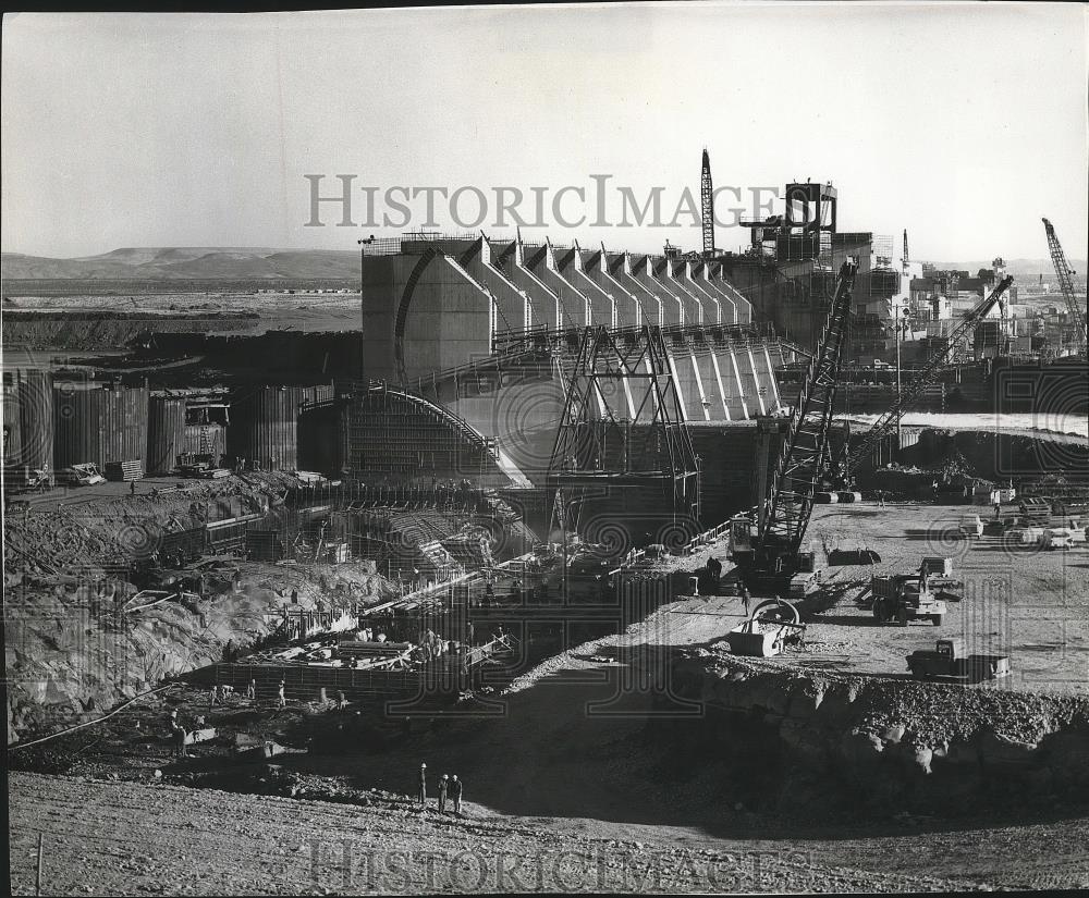 1959 Press Photo Priest Rapids dam development - spa43693 - Historic Images