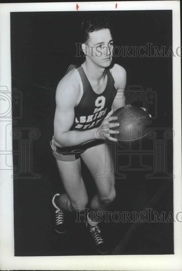 1984 Press Photo Copy Albert "Pete" Hooper-Washington State Basketball ...