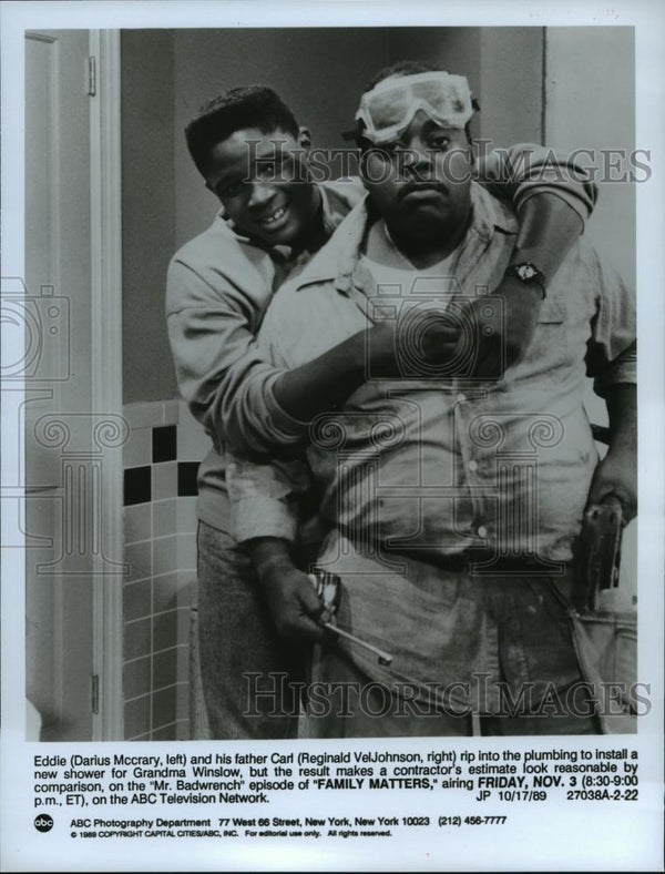 1989 Press Photo Darius McCrary and Reginald VelJohnson star in Family ...