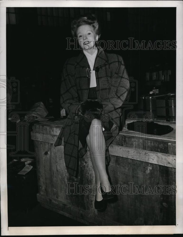 1946 Press Photo New York Mrs.Beatrice F.Horber,British Bride brought ...