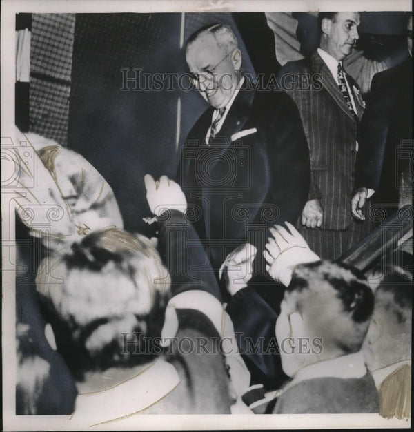 President Harry S. Truman 1952 Vintage Press Photo Print - Historic Images