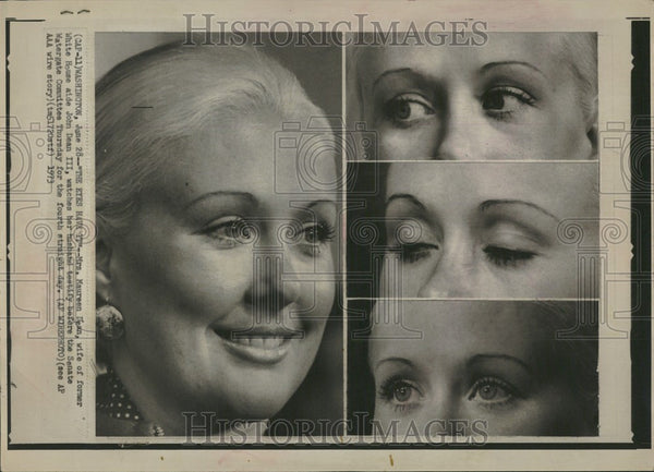 1973 Press Photo Maureen John Dean Watergate Committee - Historic Images