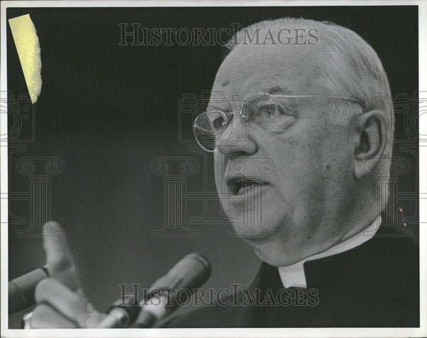 1976 Press Photo John Cardinal Dearden assembly - Historic Images