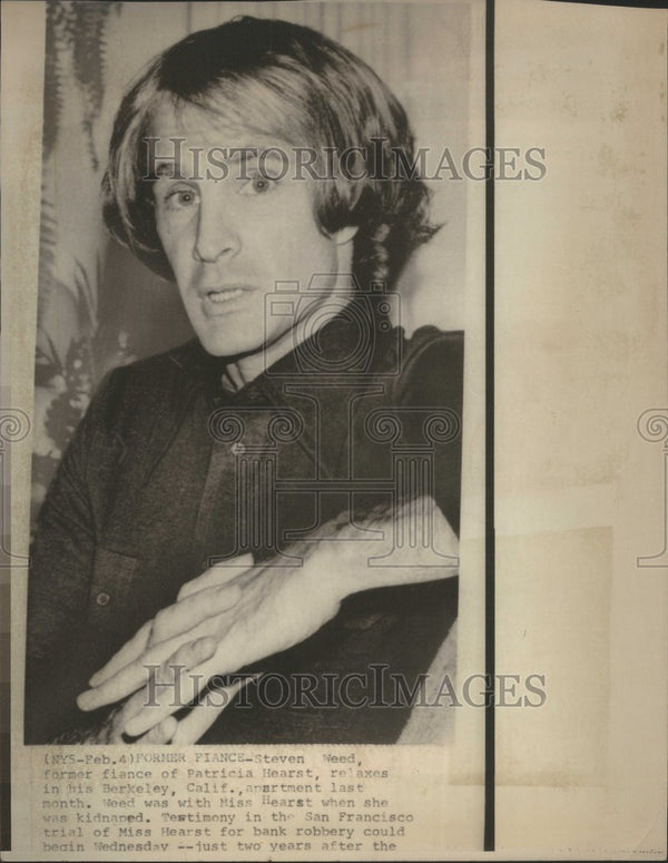 1976 Press Photo Steven Weed Patricia Hearst Berkeley - Historic Images