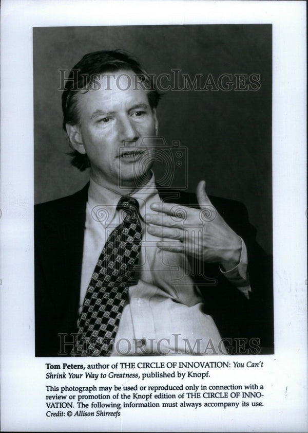 Press Photo Tom Peters Author - Historic Images