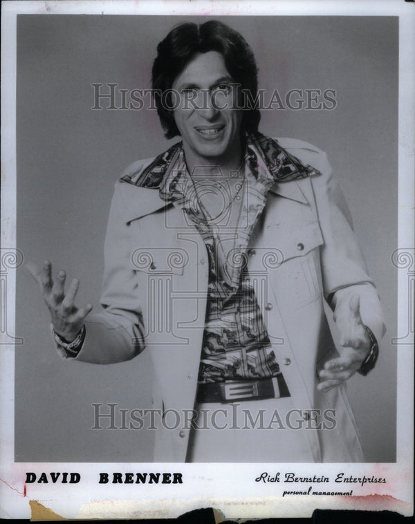 1977 Press Photo David Brenner Comedian Actor Author - Historic Images