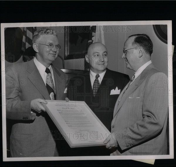 1952 Press Photo Leonard N. Simons Common Council - Historic Images