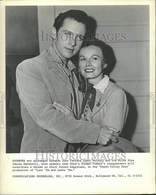John Farrand Garr Nelson Helen Marshal 1957 Vintage Press Photo Print ...