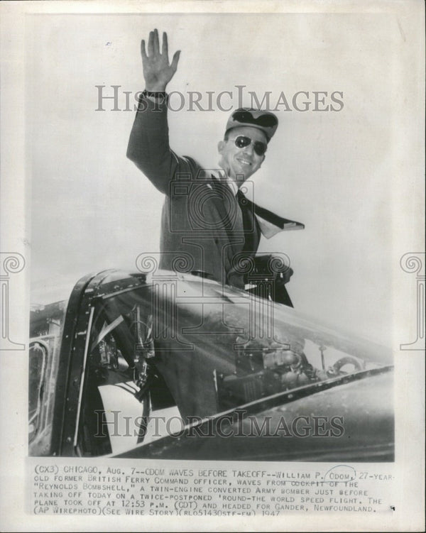 William Odom Reynolds Bombshell plane 1947 Vintage Press Photo Print ...