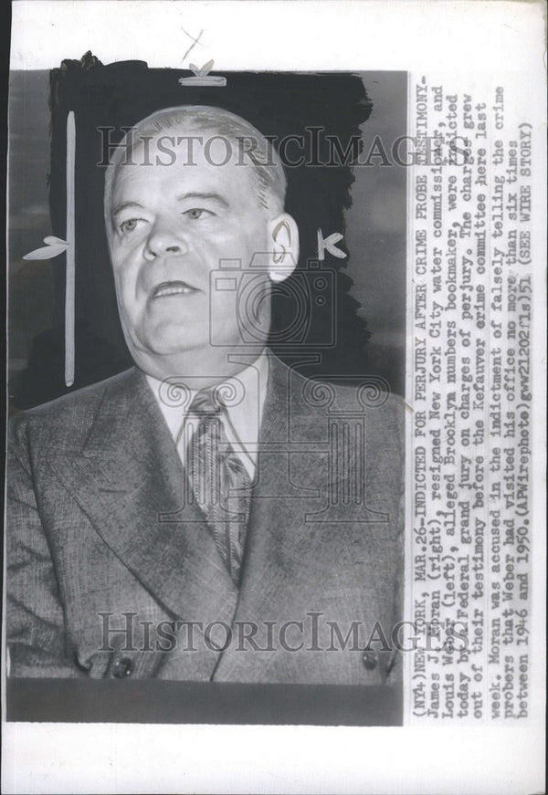 James J. Moran Louis Weber indictment 1950 Vintage Press Photo Print ...