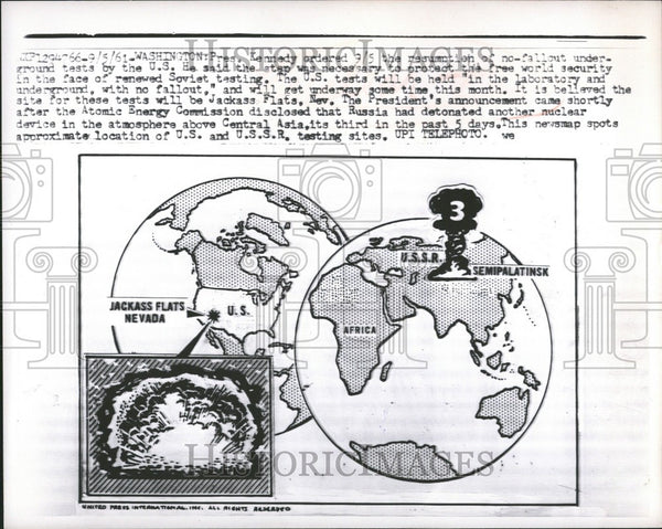 President Kennedy resumption no-fallou 1961 Vintage Press Photo Print ...