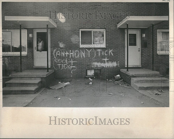 Jeffries Housing Project Detroit Trash 1974 Vintage Press Photo Print ...