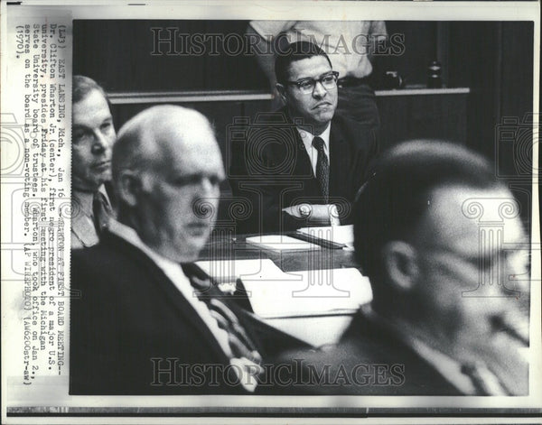 Dr. Clifton Wharton Jr. Michigan State 1970 Vintage Press Photo Print ...
