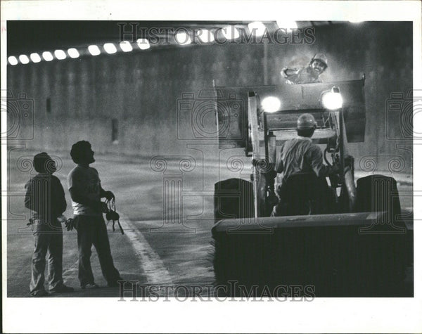 John C. Lodge freeway under Cobo Hall. 1982 Vintage Press Photo Print ...