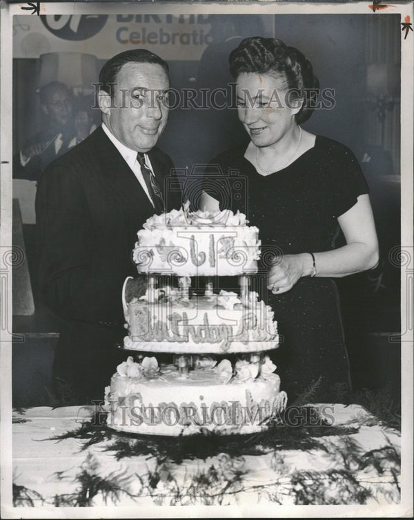 Nate A. Shapiro Kathryn Turley,Statler 1950 Vintage Press Photo Print ...