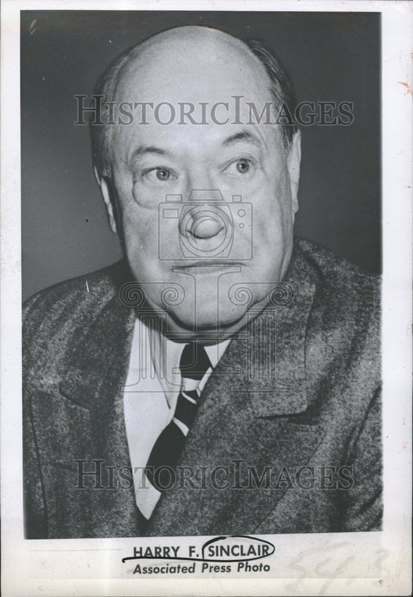 Harry F. Sinclair Industrialist 1956 Vintage Press Photo Print ...