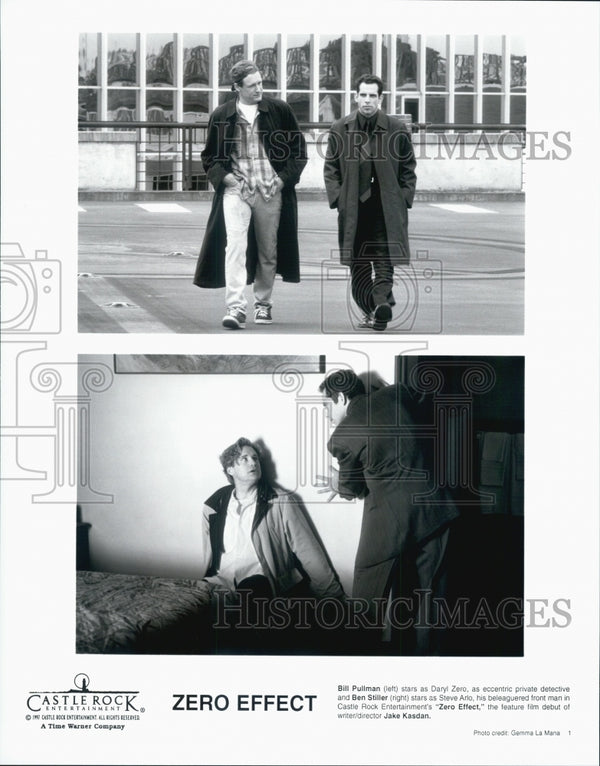 1998 Actor Bill Pullman, Ben Stiller in "Zero Effect" Film - Historic ...