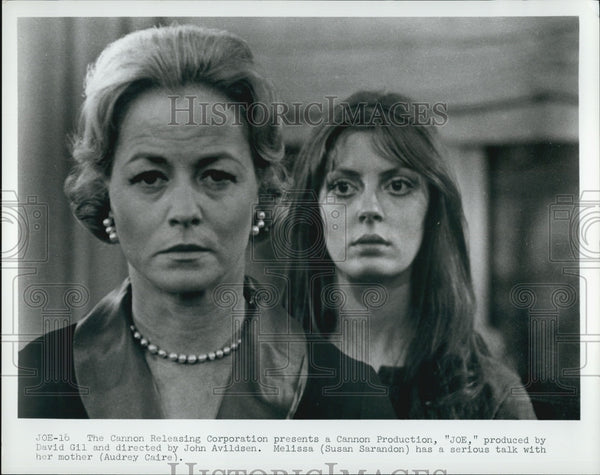 Actress Susan Sarandon and Audrey Caire in "Joe" A Cannon Film ...