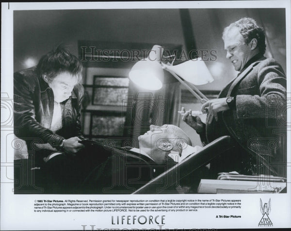 1985 Actor Steve Railsback, Peter Firth, Patrick Stewart "Lifeforce ...