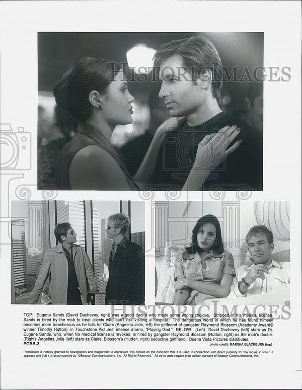 "Playing God" Angeline Jolie David Duchovny Film Actor - Historic Images