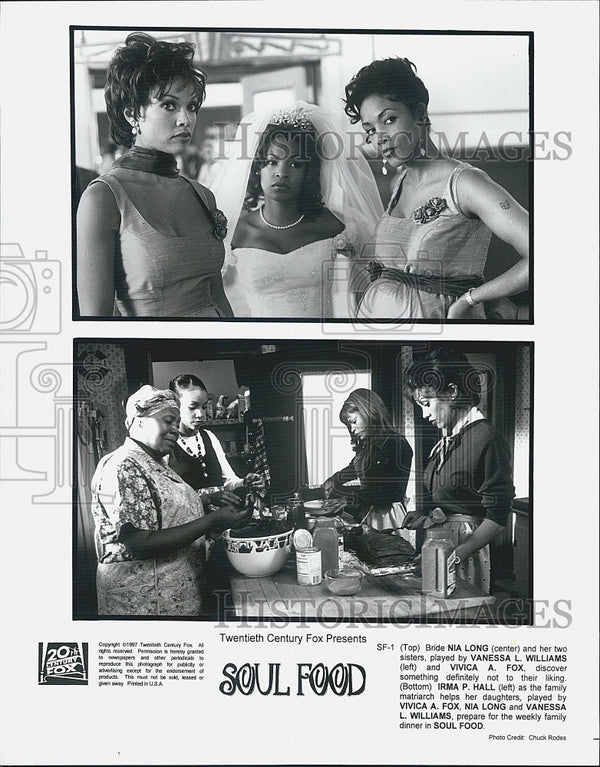 1997 "Soul Food"Nia Long,Vanessa Williams,Vivica A Fox,Irma Hall ...