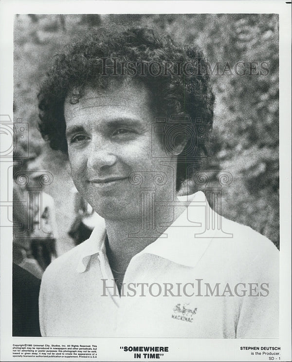 1980 Stephen Deutsch, Producer of "Somewhere in Time" - Historic Images