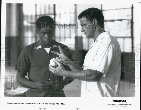 1991 Glenn Plummer & William Russ Star In Pastime - Historic Images