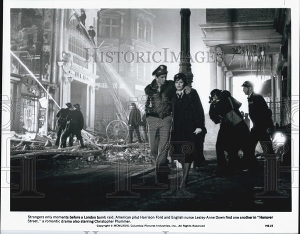 1979 Actor Harrison Ford, Lesley-Anne Down in "Hanover Street" Film ...