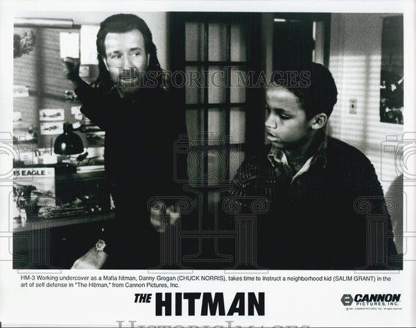 1991 Chuck Norris And Salim Grant In "The Hitman" - Historic Images