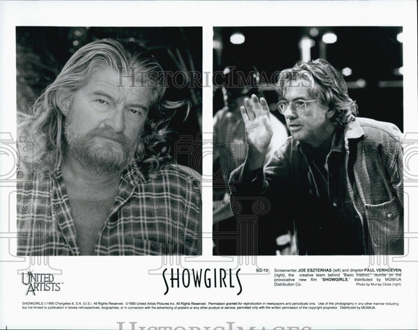 1995 "Showgirls" Screenwriter Joe Eszterhas Director Paul Verhoeven ...