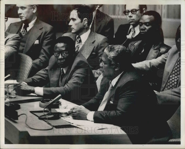 1978 Robert Mugabe and Joshua Nkomo, UN Security Council - Historic Images