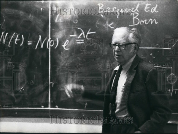 1974 Nobel Prize Winner Professor Emilio Segre At Rome University ...