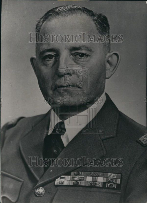 1959 Press Photo General Gazin Appointed Military Commandant of 1st Pa ...