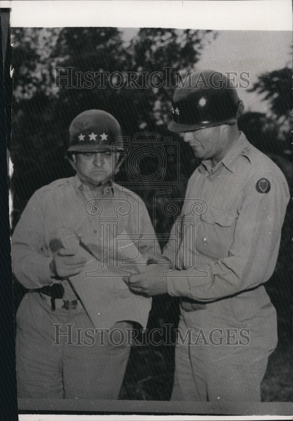 Press Photo General Walton Walker, William Dean - Historic Images