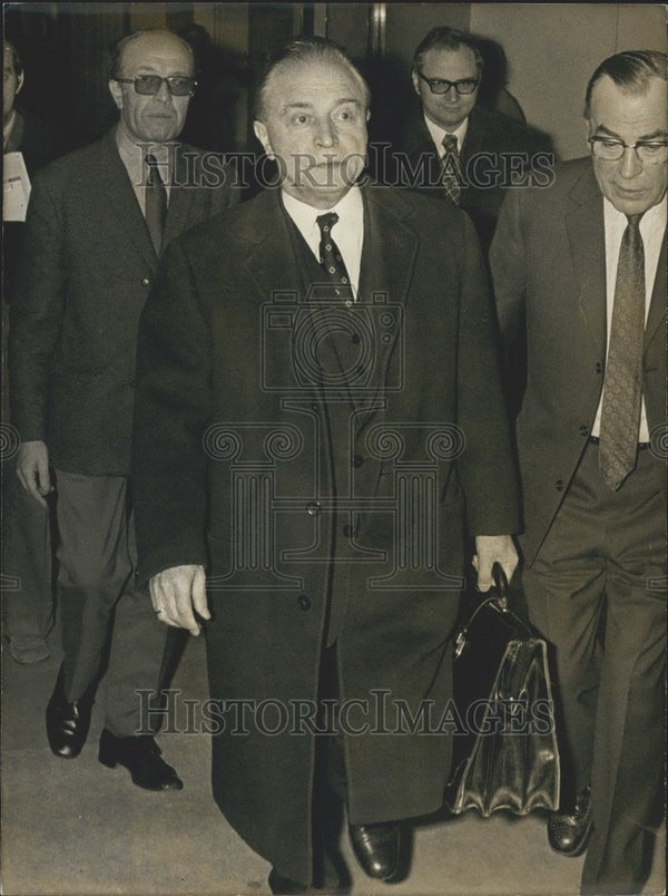 1972 Belgian Prime Minister Gaston Eyskens Resigns - Historic Images