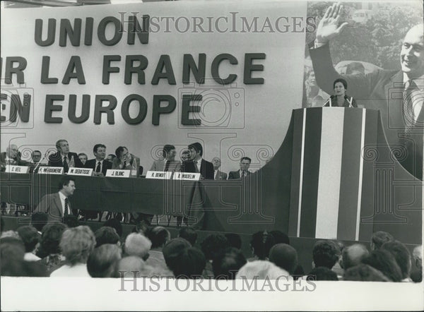 1979, Simone Veil Speaks at "Union pour la France en Europe" Meeting ...