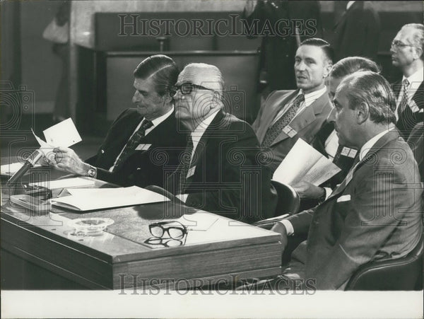1974 Press Photo Mavros Leads Greek Delegation Geneva Peace Conference ...