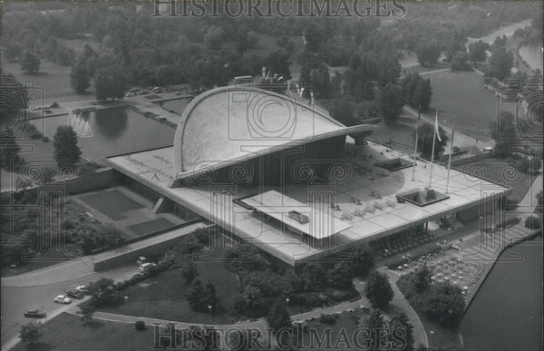 1966 Press Photo East Berlin Congress Hall from the Air. - Historic Images