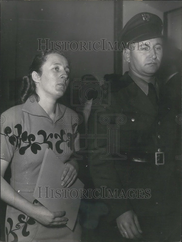 1954 Press Photo Trial of German murderer Christa Lehmann. - Historic ...