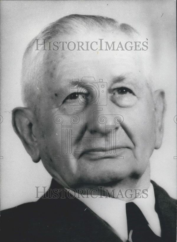 1969 Press Photo German industrialist Dr. Friedrich Flick at age 80 ...