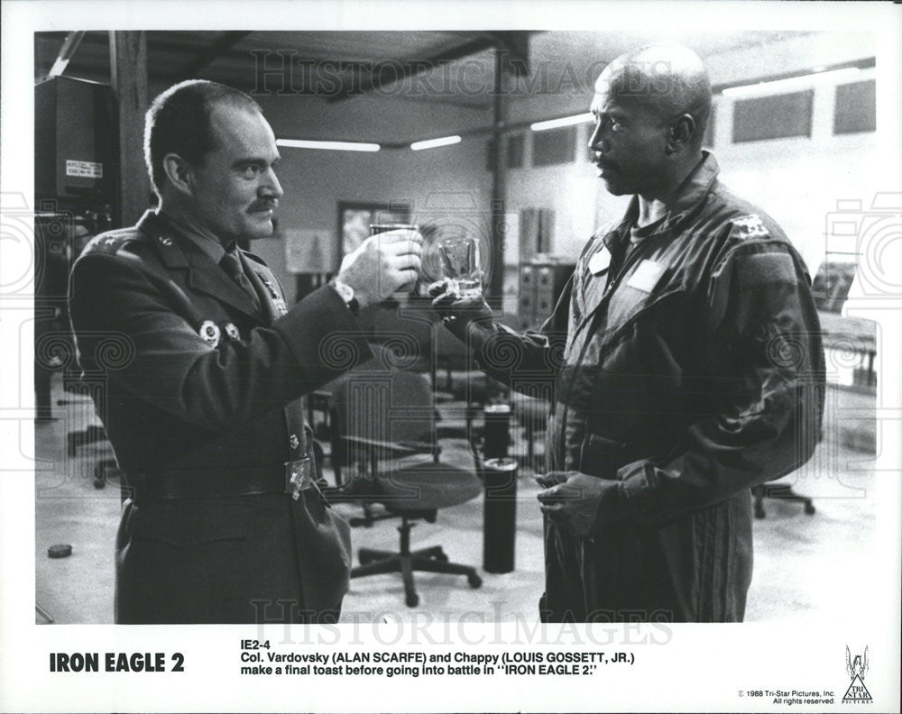 Iron Eagle 2 Film Alan Scarfe Louis Gossett Jr Toast Scene 1988 vintage promo photo print ...